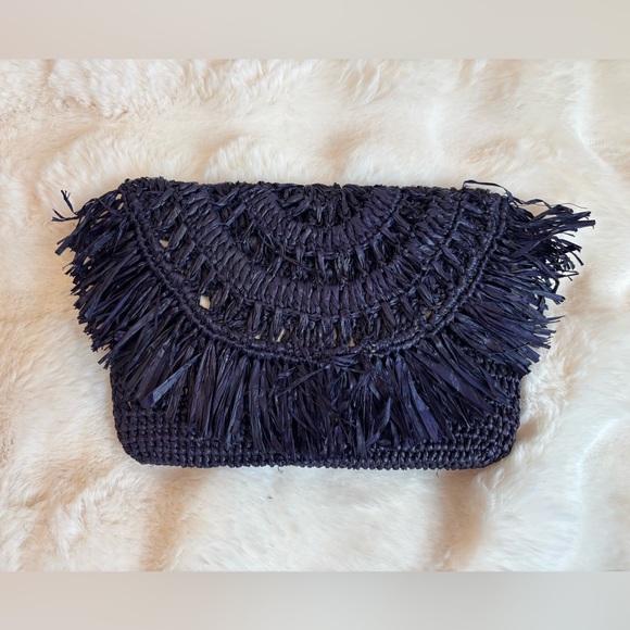 Mar Y Sol | Bags | Mar Y Sol Womens Mia Crochet Raffia Fringe Small ...